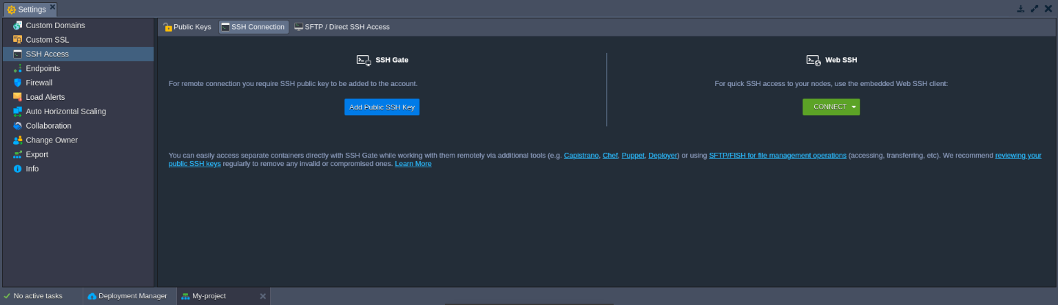 Deploy App Via Intuitive Ui Ssh Access Cli Open Api