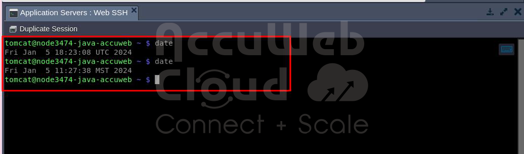 How to install and use the TimeZone Change add-on? - AccuWeb Cloud