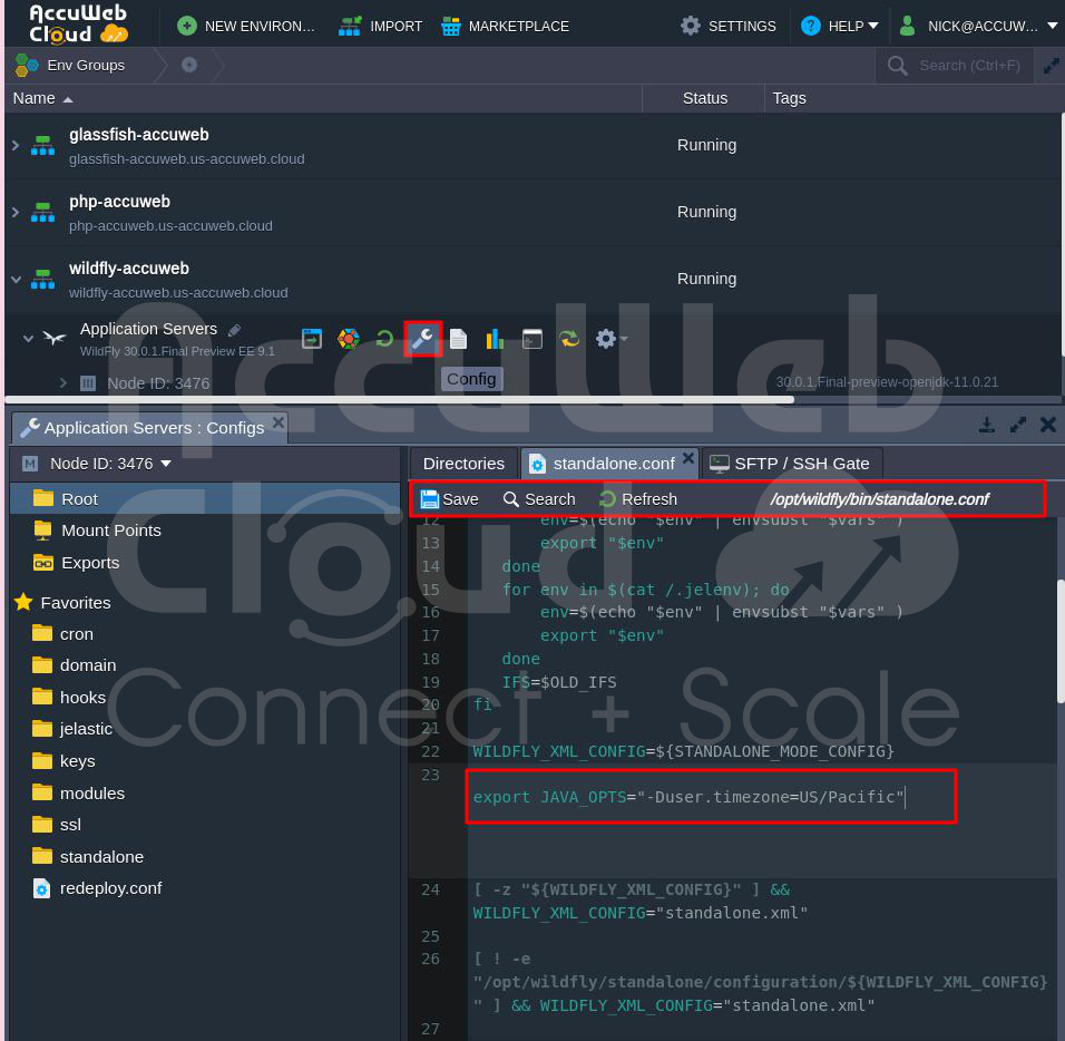 How to install and use the TimeZone Change add-on? - AccuWeb Cloud