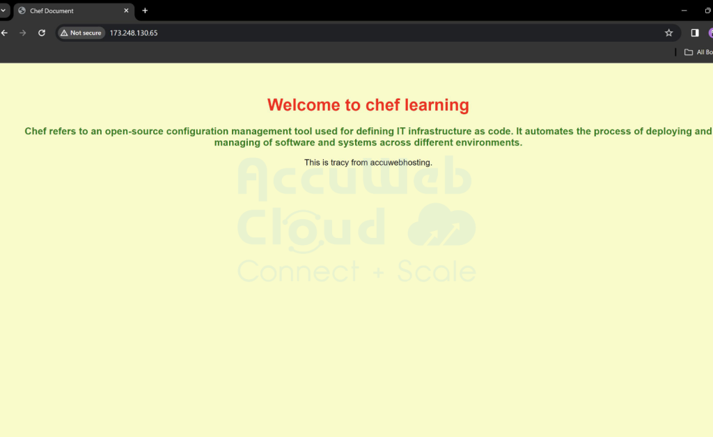 How to Install Chef in Ubuntu? - AccuWeb Cloud