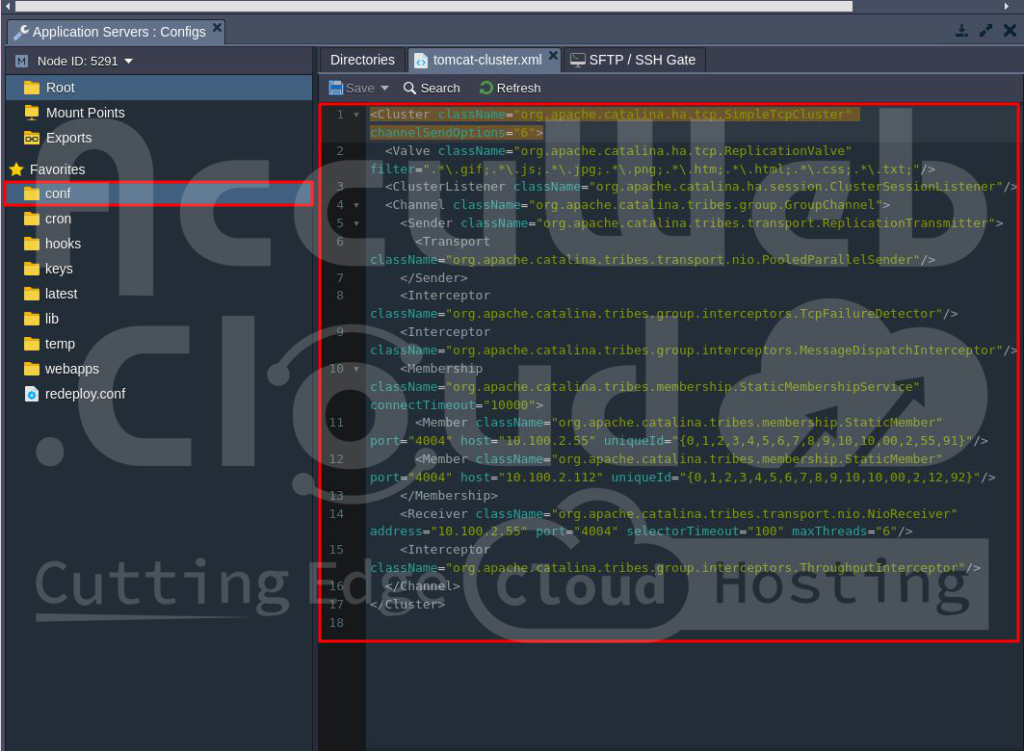 Tomcat cluster setup | AccuWeb.Cloud Guide