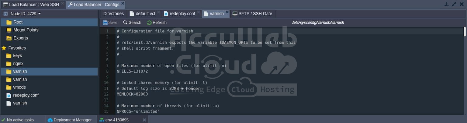 Varnish Load Balancer Setup Easy On Accuwebcloud