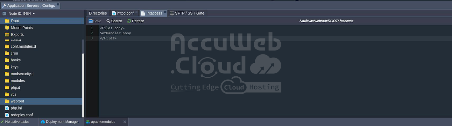Add Custom Apache Modules to AccuWeb.Cloud Environment