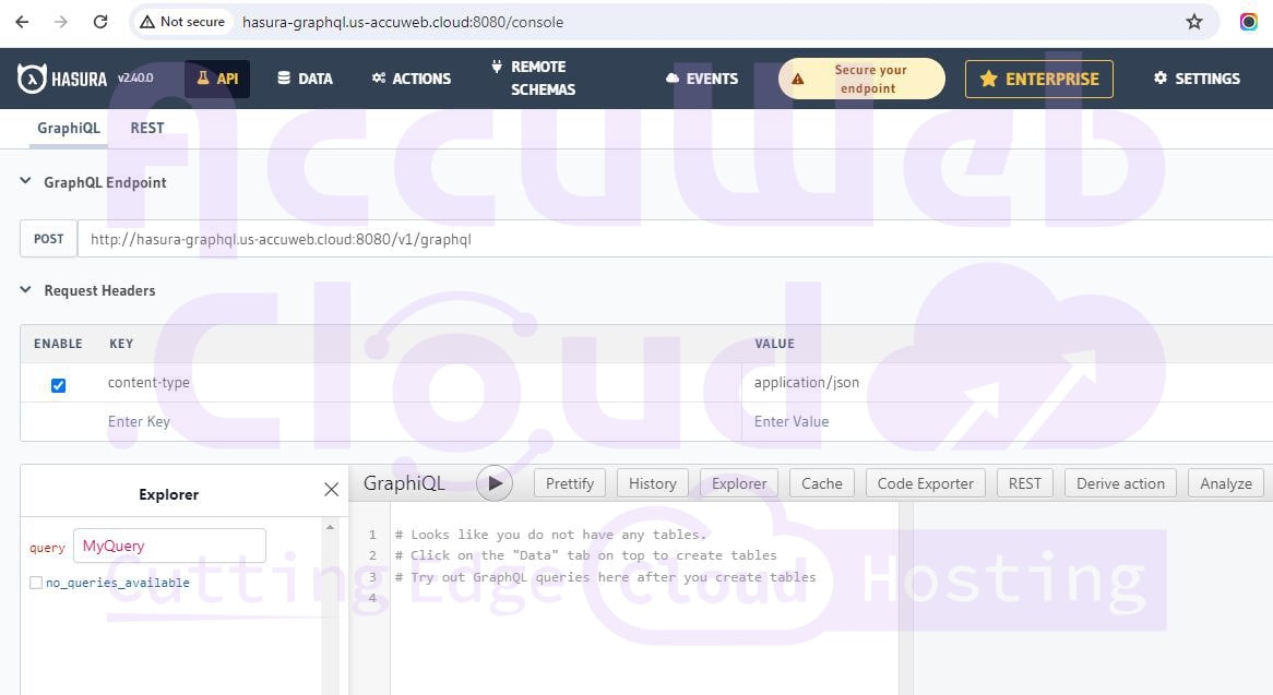 Configure Hasura GraphQL Engine with Different Methods