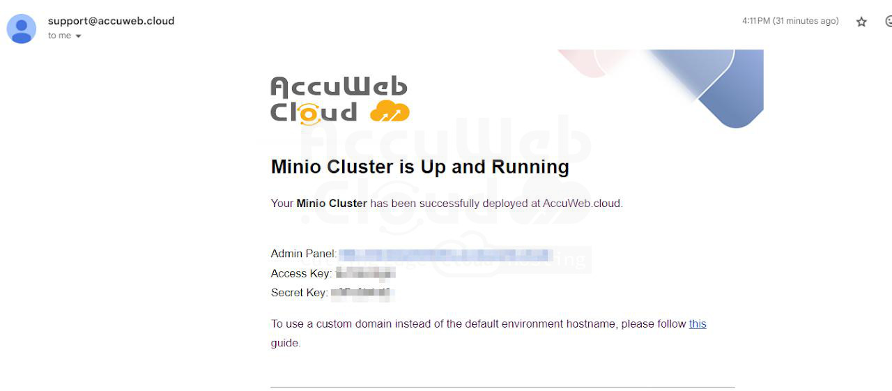 Integrate Object Storage with Java on AccuWeb.Cloud