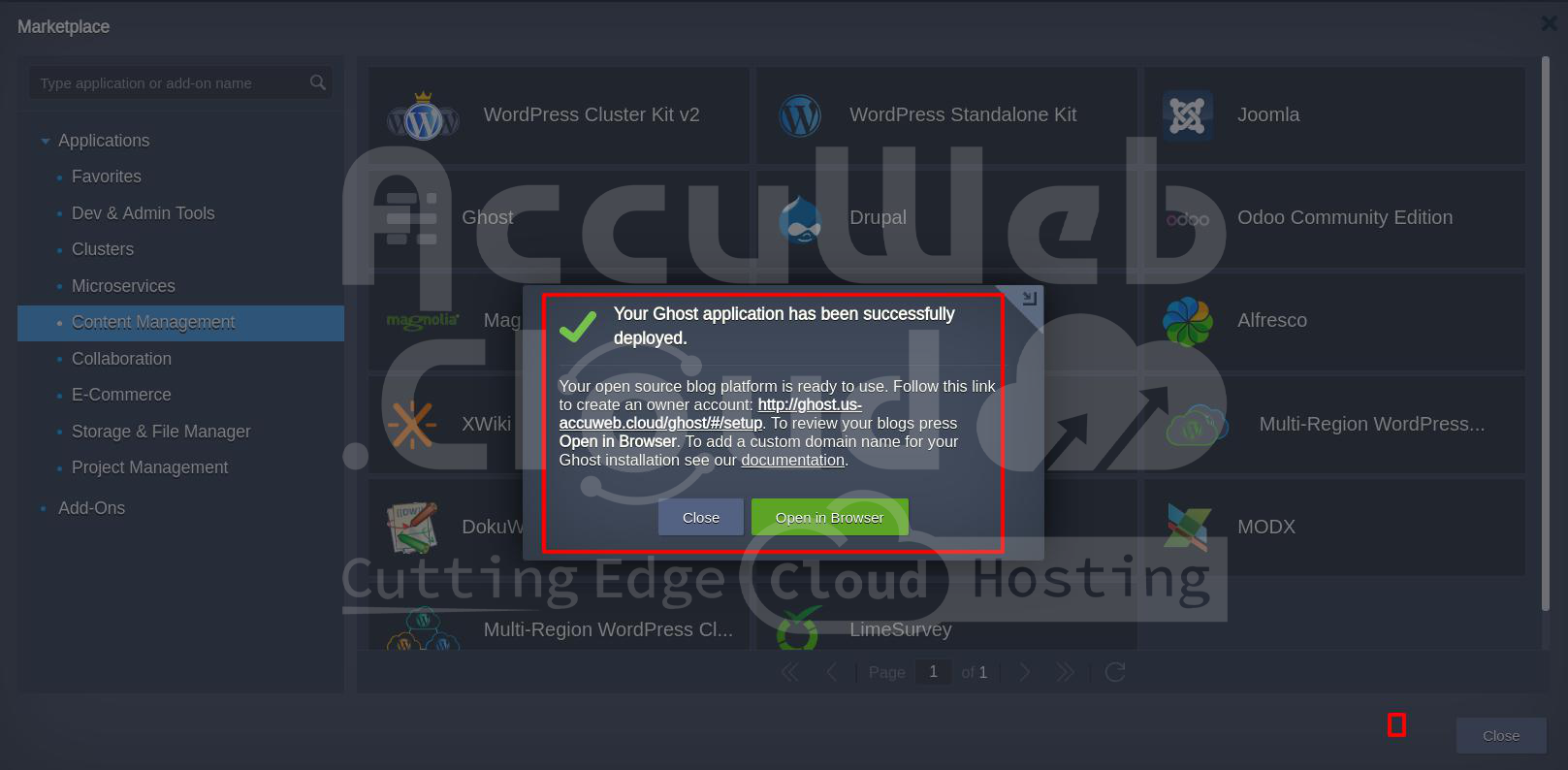 How To Install Ghost Cms And Configure It For A Website Accuweb Cloud 9562